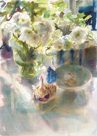 Witte ranonkels | | Kunstenaars - Art Revisited